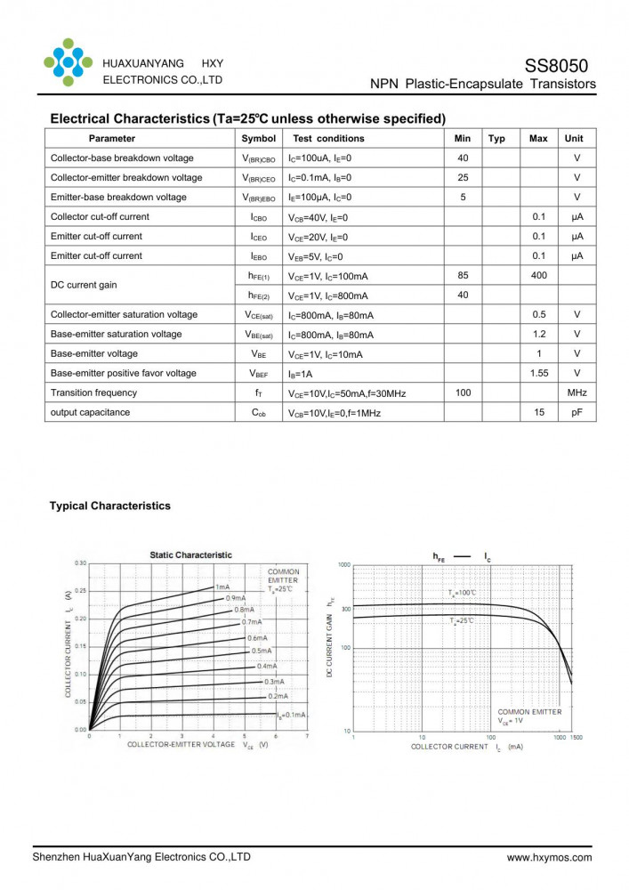 SS8050 datasheet page 2