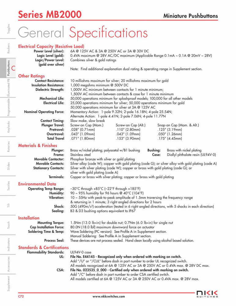 NKK MB-series technical document, page 1