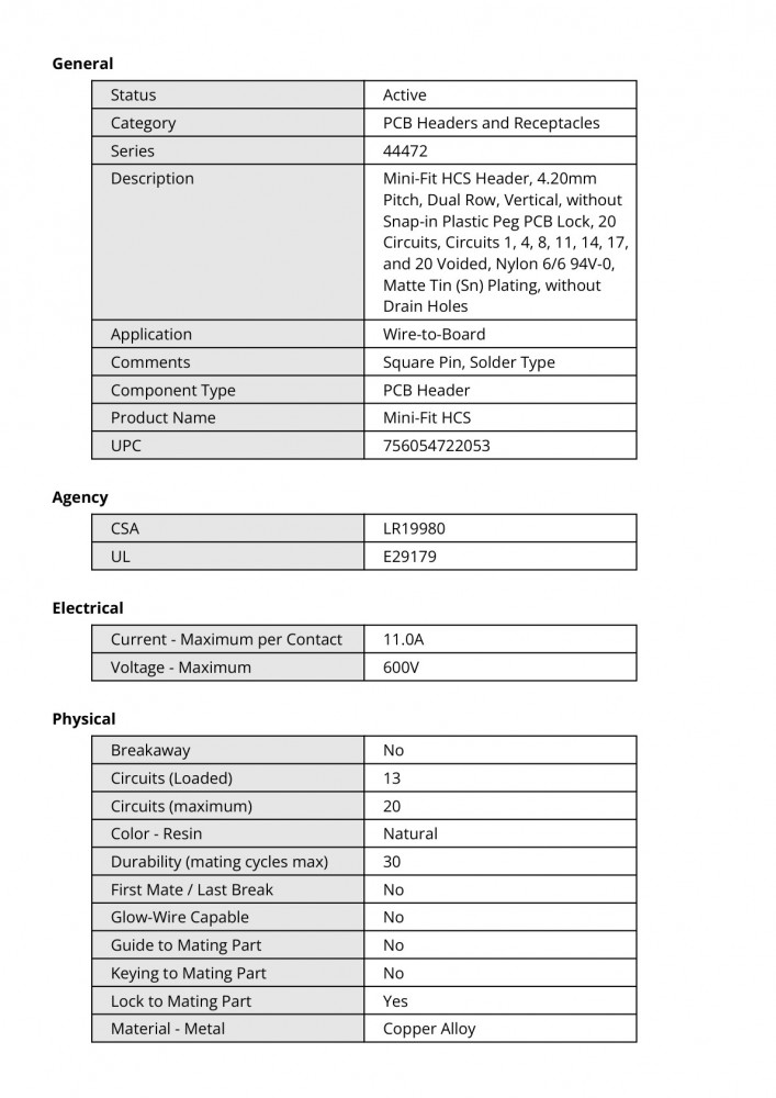 Product document page 2