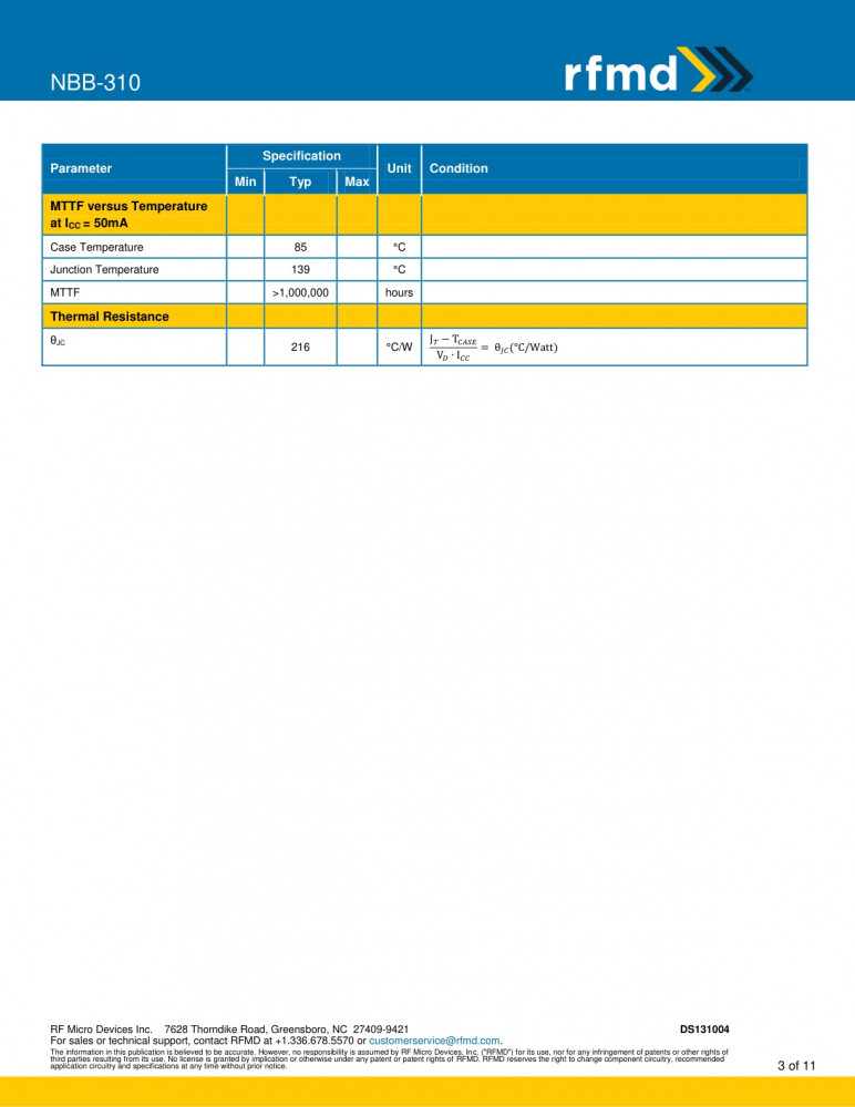 NBB-310-T1 technical document page 3