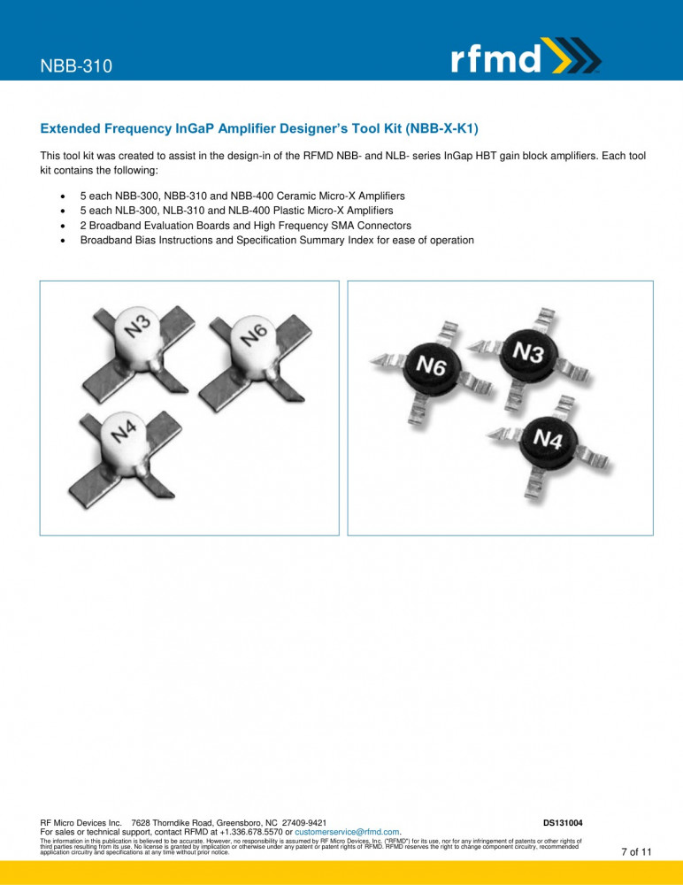 NBB-310-T1 technical document page 7
