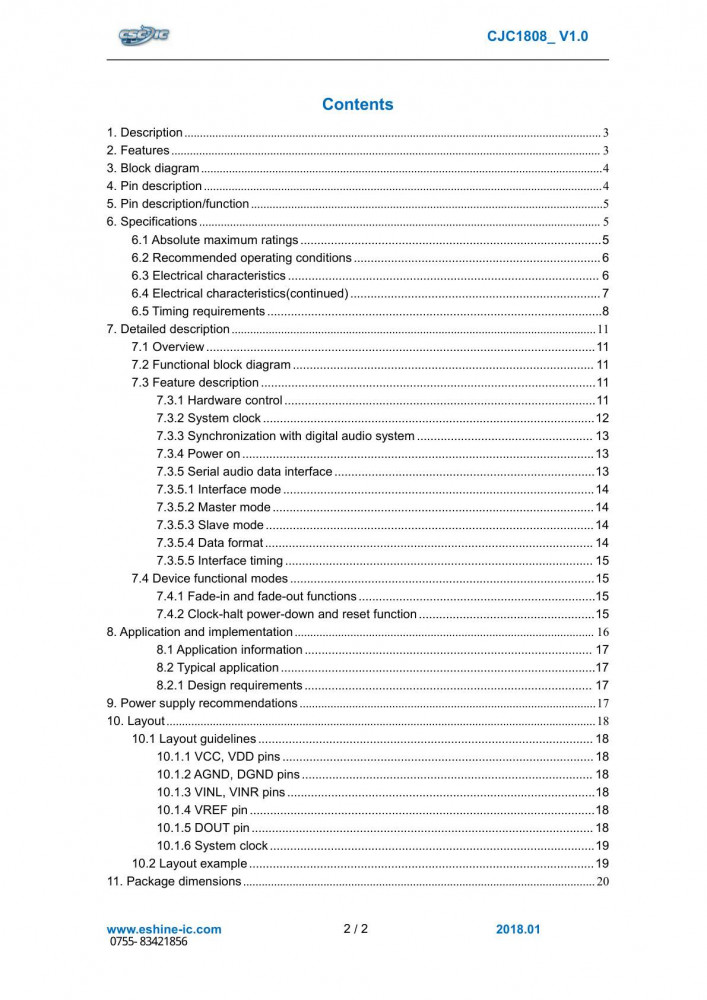 CJC1808 datasheet page 2