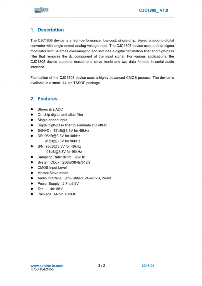 CJC1808 datasheet page 3