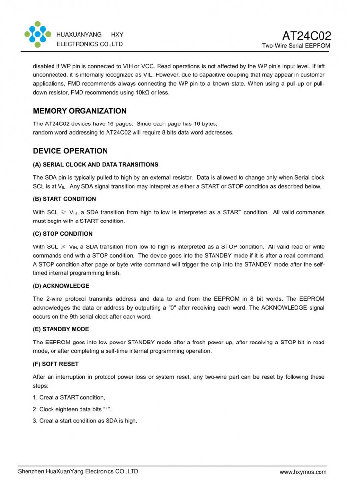 AT24C02 datasheet page 4