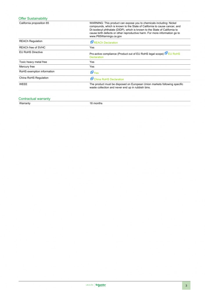 K115F003UP technical document page 3