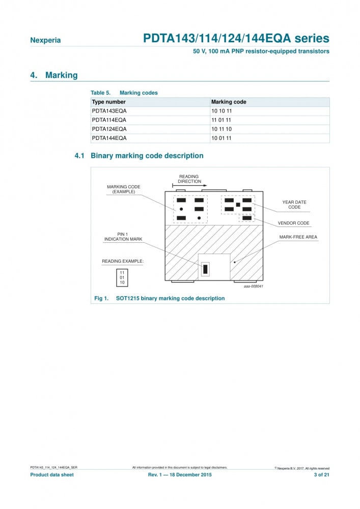 PDTA144EQAZ datasheet page 3