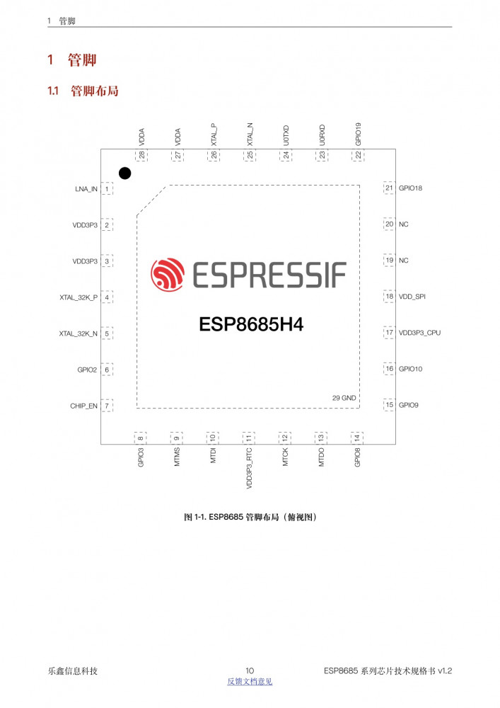 ESP8685H4 datasheet page 10