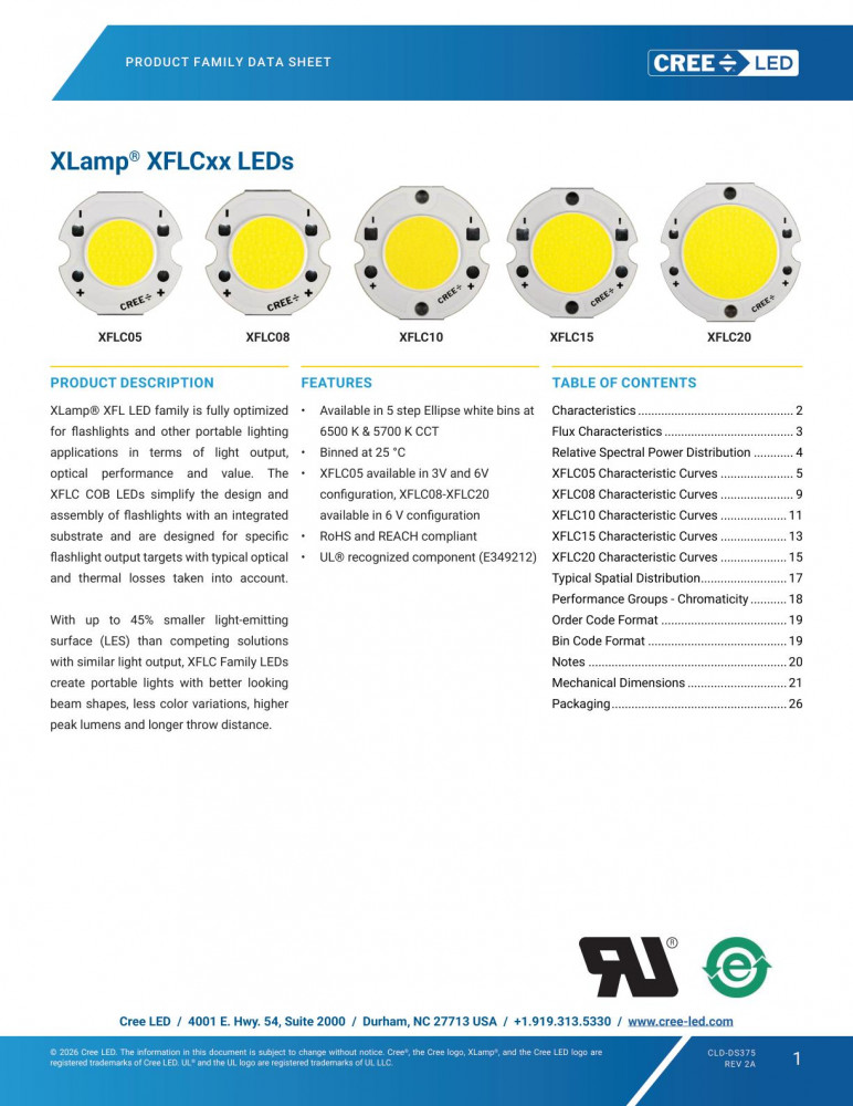 XFLC family datasheet page 1