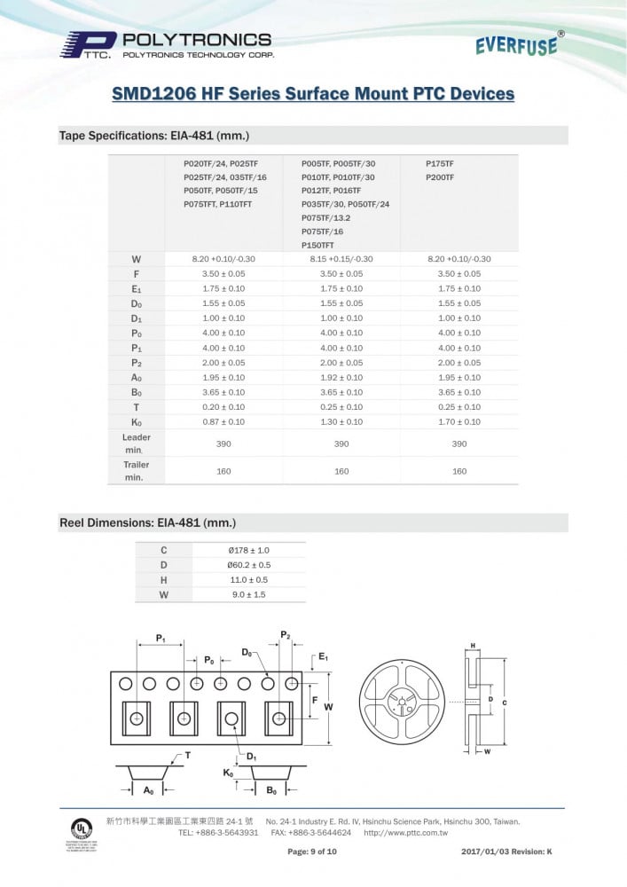SMD1206P005TF datasheet page 9