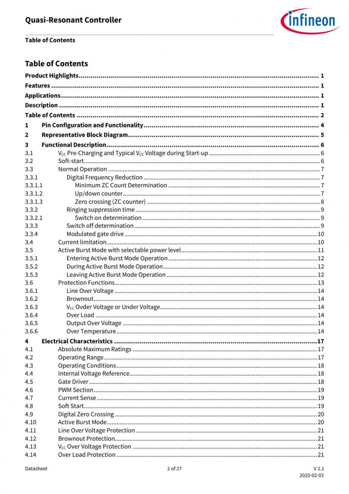 ICE5QSBG datasheet page 2