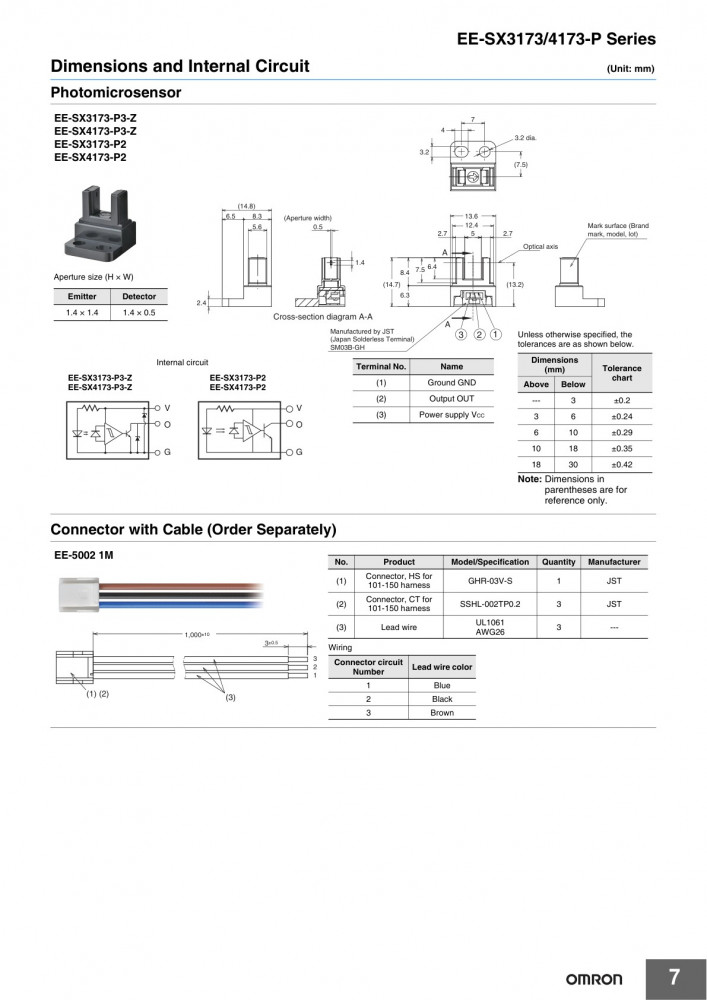 OMRON EE-SX4173-P3-Z datasheet page 7