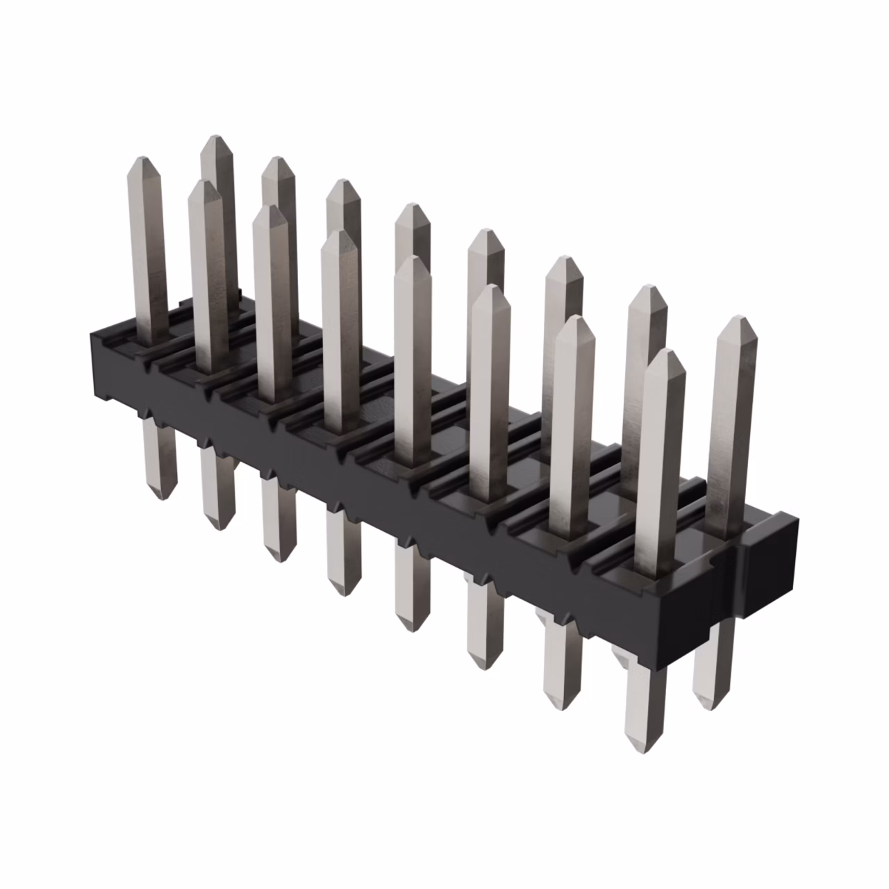 2.00mm Pitch Milli-Grid Header, Vertical, Through Hole, 16 Circuits, 2.54µm Tin (Sn) Plating, Mating Pin Length 4.00mm, Tail Length 2.60mm, Tray, Lead-Free for sale