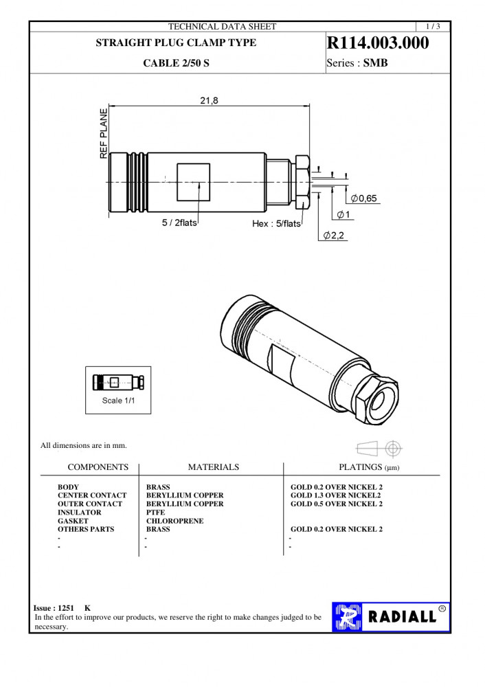 R114003000 technical document page 1