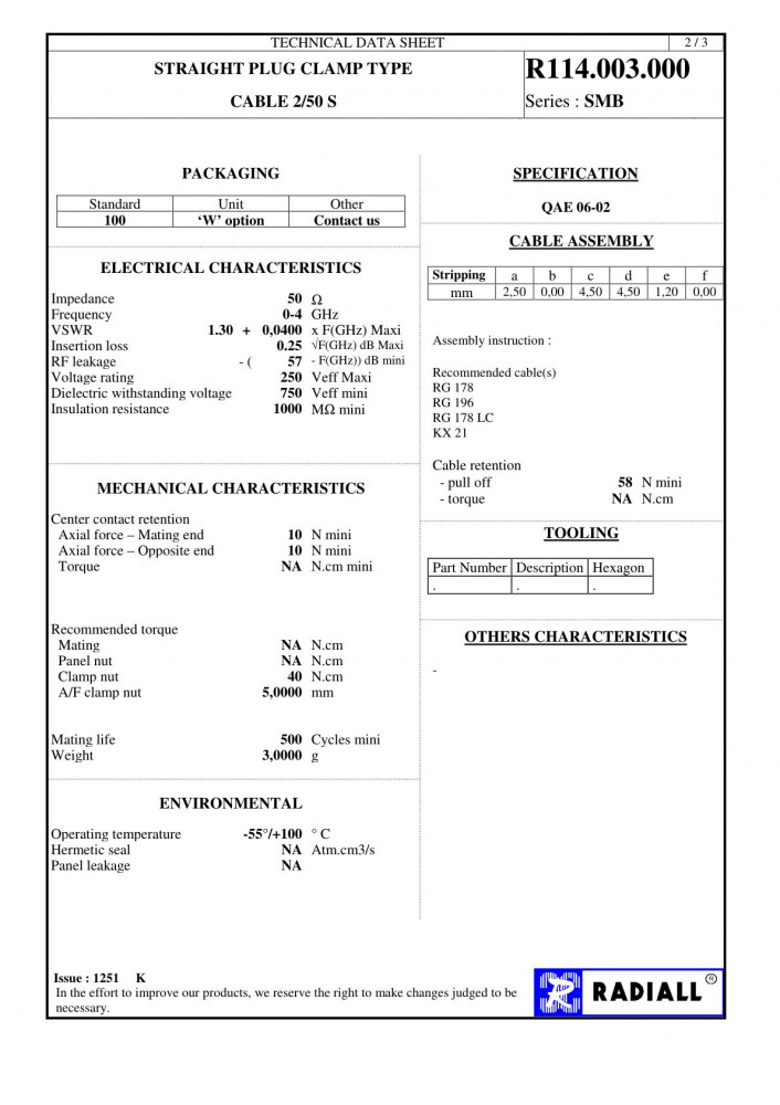 R114003000 technical document page 2