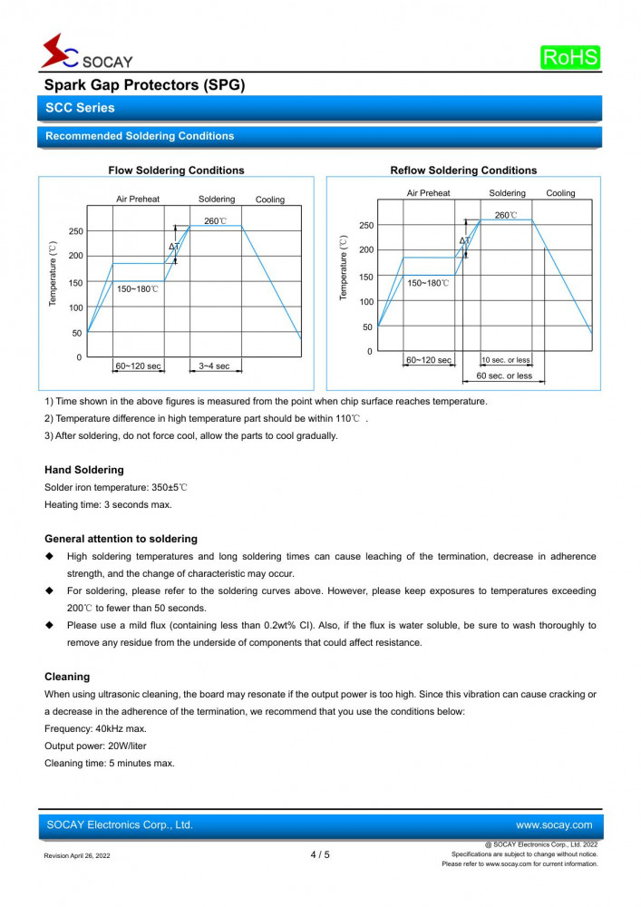 SOCAY SCC Series datasheet page 4