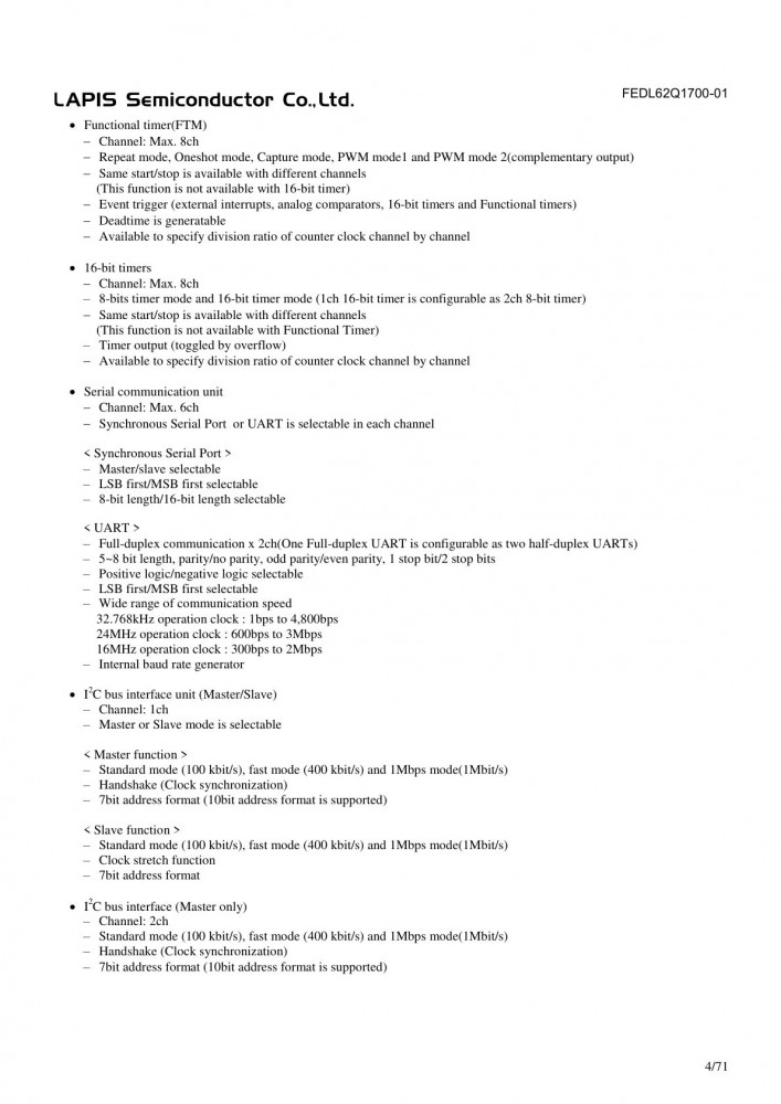 ML62Q1724 document page 5
