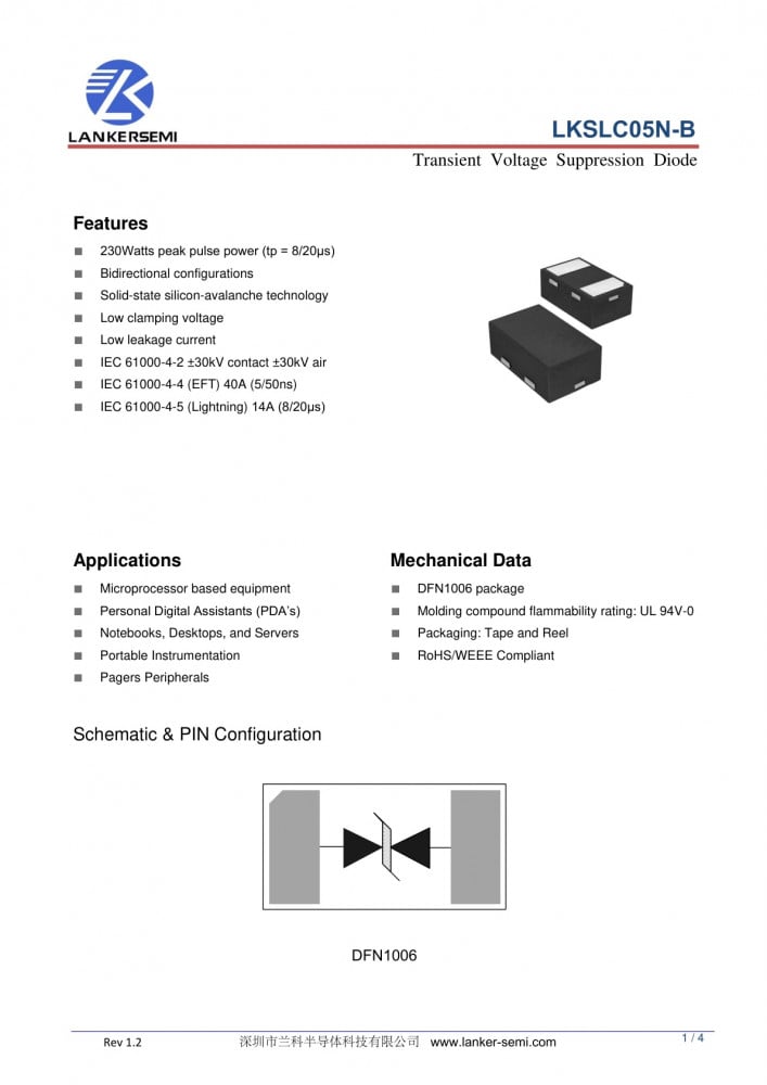 LKSLC05N-B datasheet page 1
