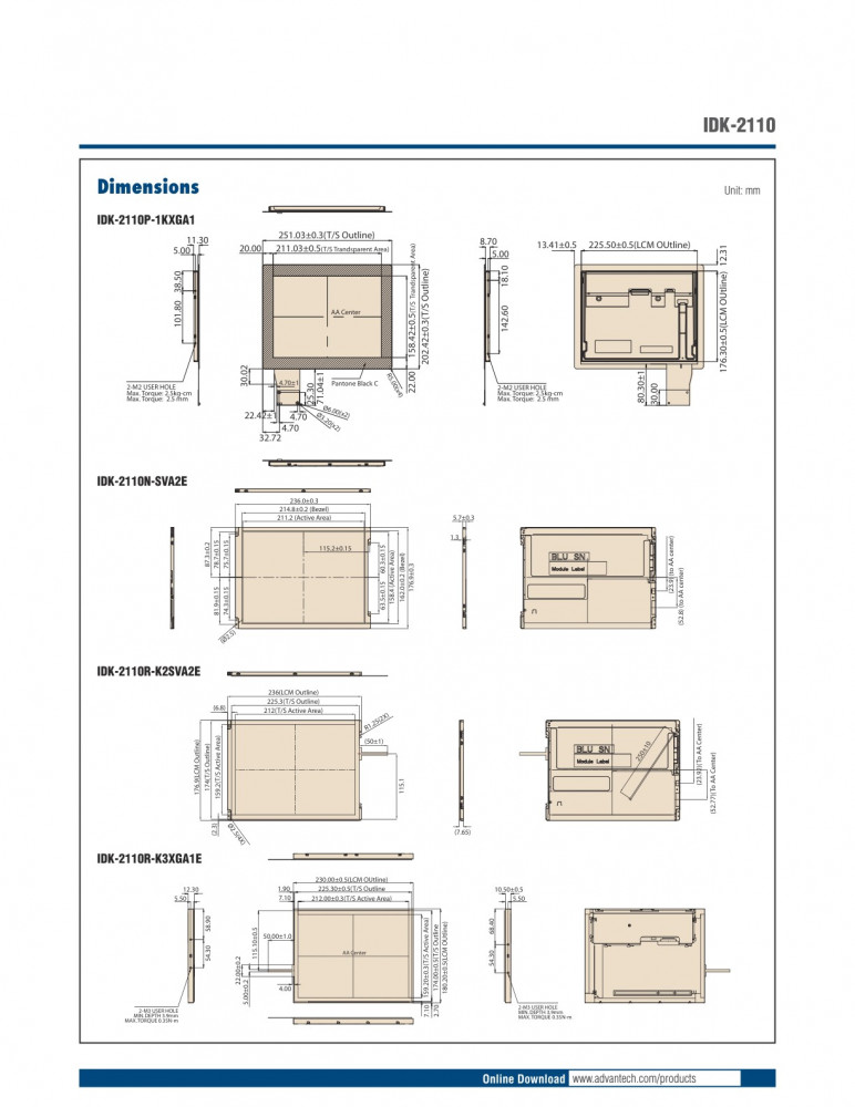 IDK-2110 document page 2