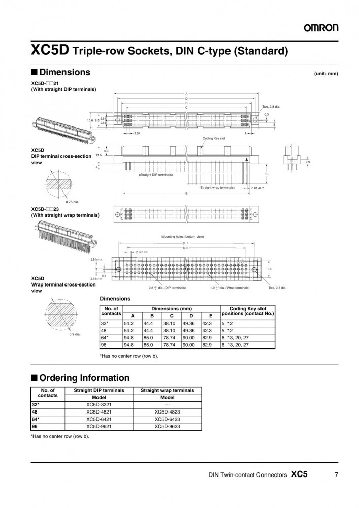 OMRON XC5 datasheet page 7