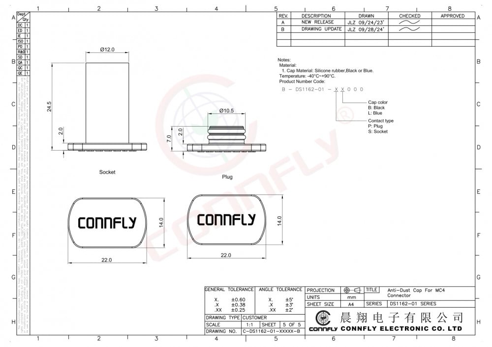 DS1162-01-AV6B11 technical document page 5
