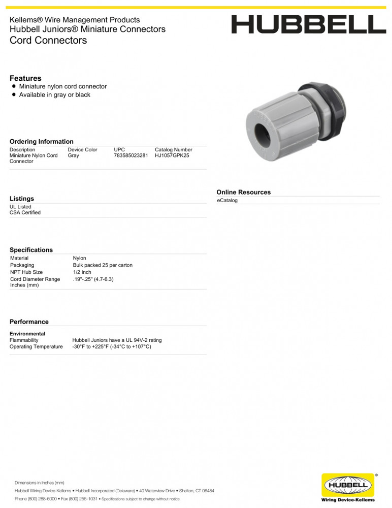 HJ1057GPK25 product documentation image