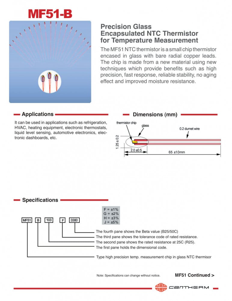 Cantherm MF58 document page 3