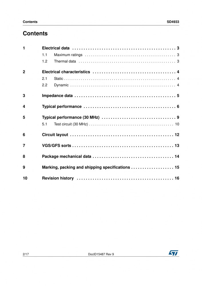 SD4933 datasheet page 2