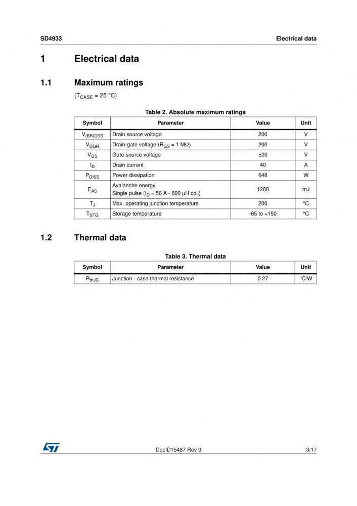 SD4933 datasheet page 3