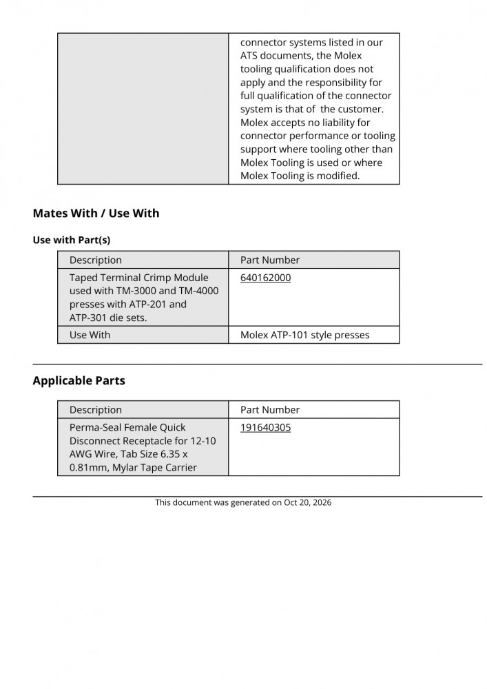 Product document image 3 for MOLEX 192880292