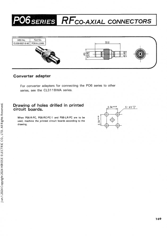 HRS PO6 series technical document page 3