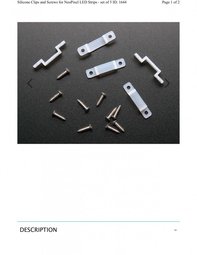 Adafruit 1644 technical document page 1