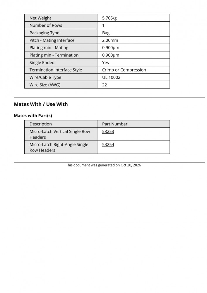MOLEX 2196791082 drawing preview, page 3