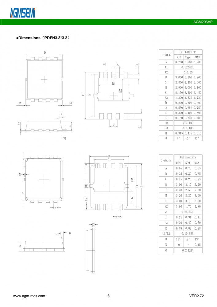 AGM206AP datasheet page 6