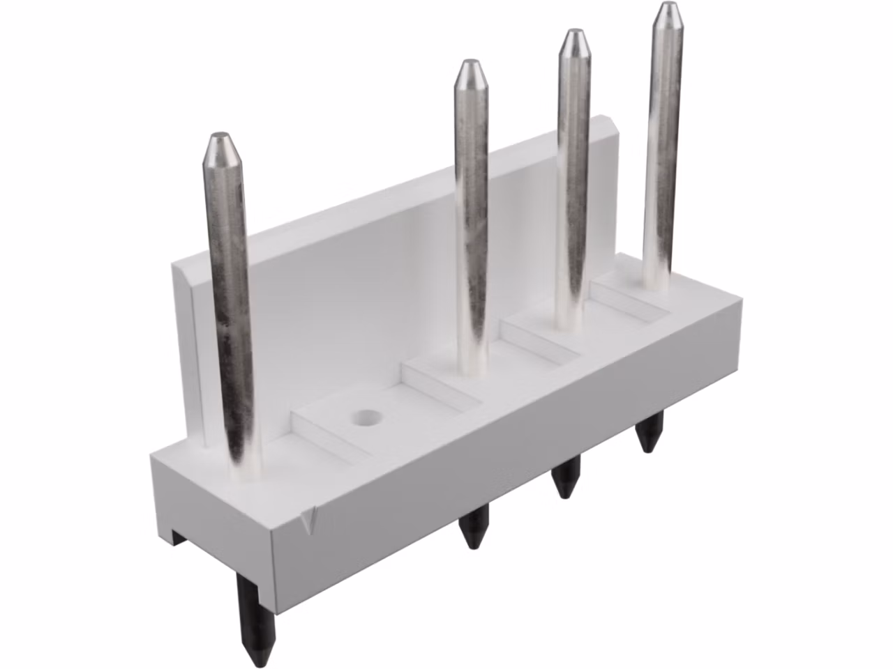 KK Header, Vertical, with Polarizing Backwall, 5 Circuits, Tin (Sn) Plating, Circuit 2 Voided for sale