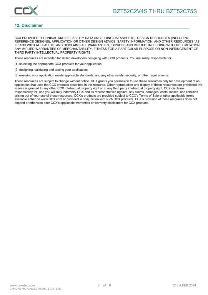 BZT52C5V1S datasheet page 6