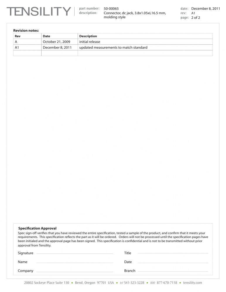 50-00065 technical documentation, page 2