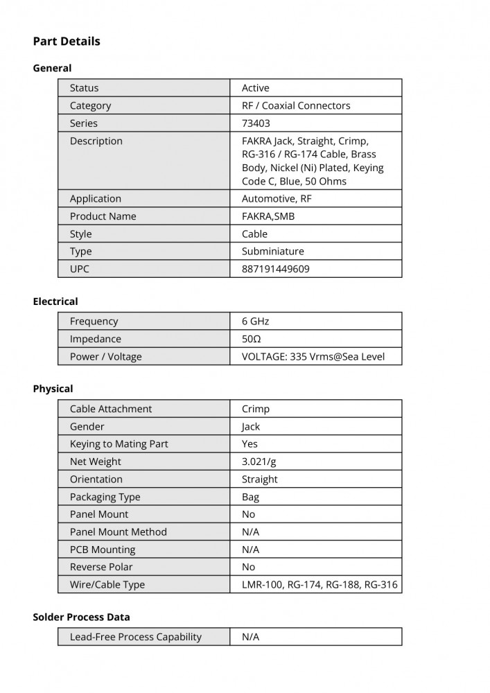 Product document image 2 for MOLEX 734036282
