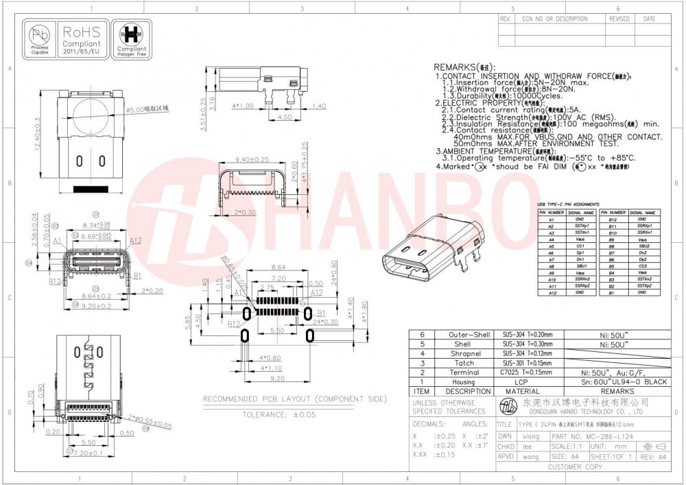 MC-286-L124 technical document page 2