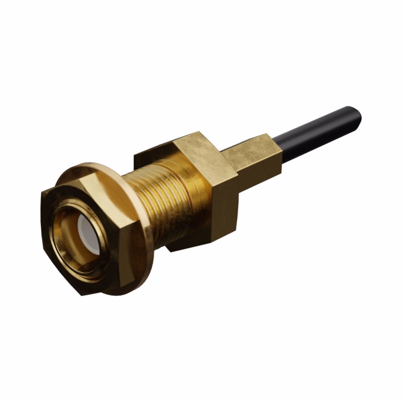 MCX Jack, Reverse Polarity, Straight, Bulkhead Mount, Brass Body, Gold (Au) Plated, Nut and Lockwasher Included, RG-178, 50 Ohms for sale