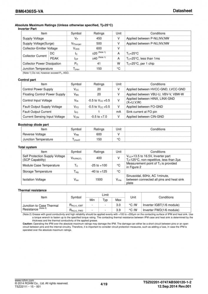 BM64365S-VA technical document page 4