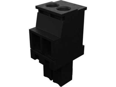 3.50mm Pitch Eurostyle Vertical Plug, Rear Wire Entry, Gold (Au) Plated, Black, 2 Circuits for sale