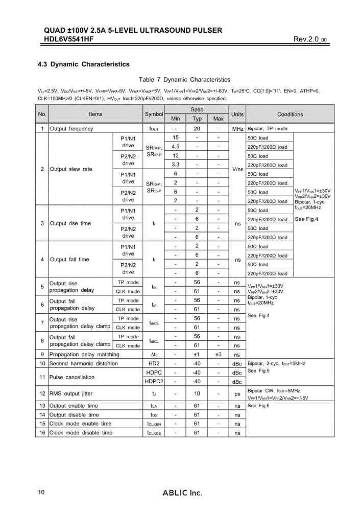 HDL6V5541HF datasheet page 10