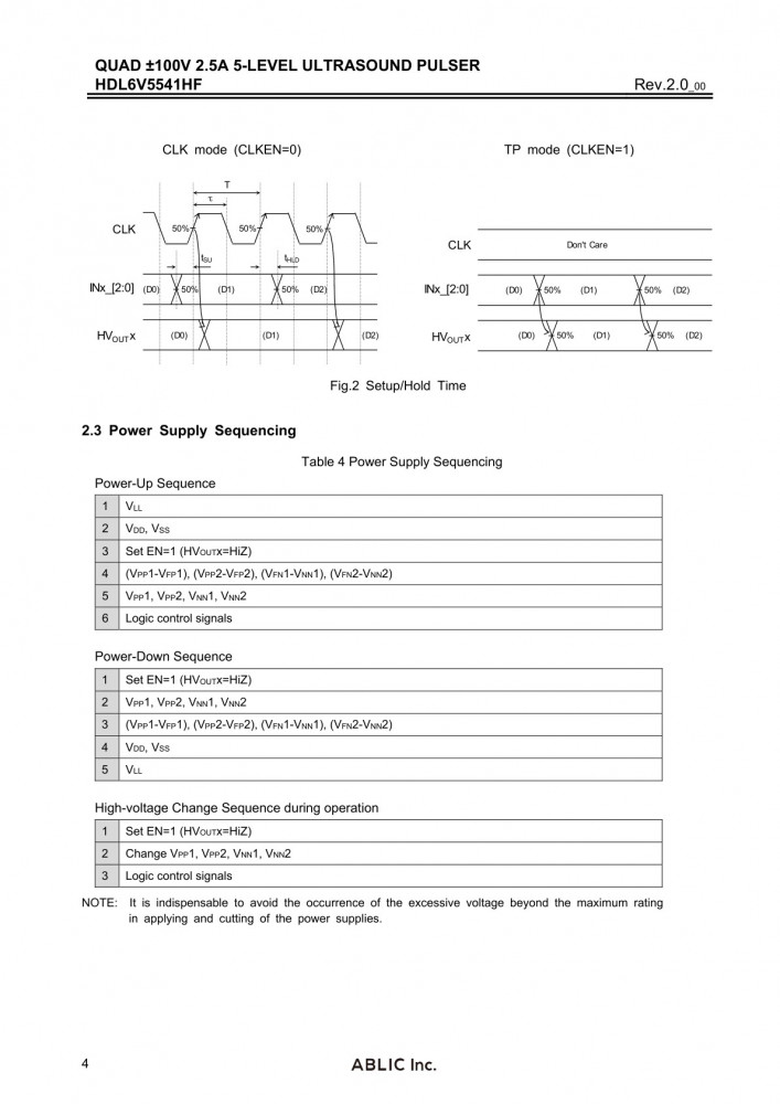 HDL6V5541HF datasheet page 4