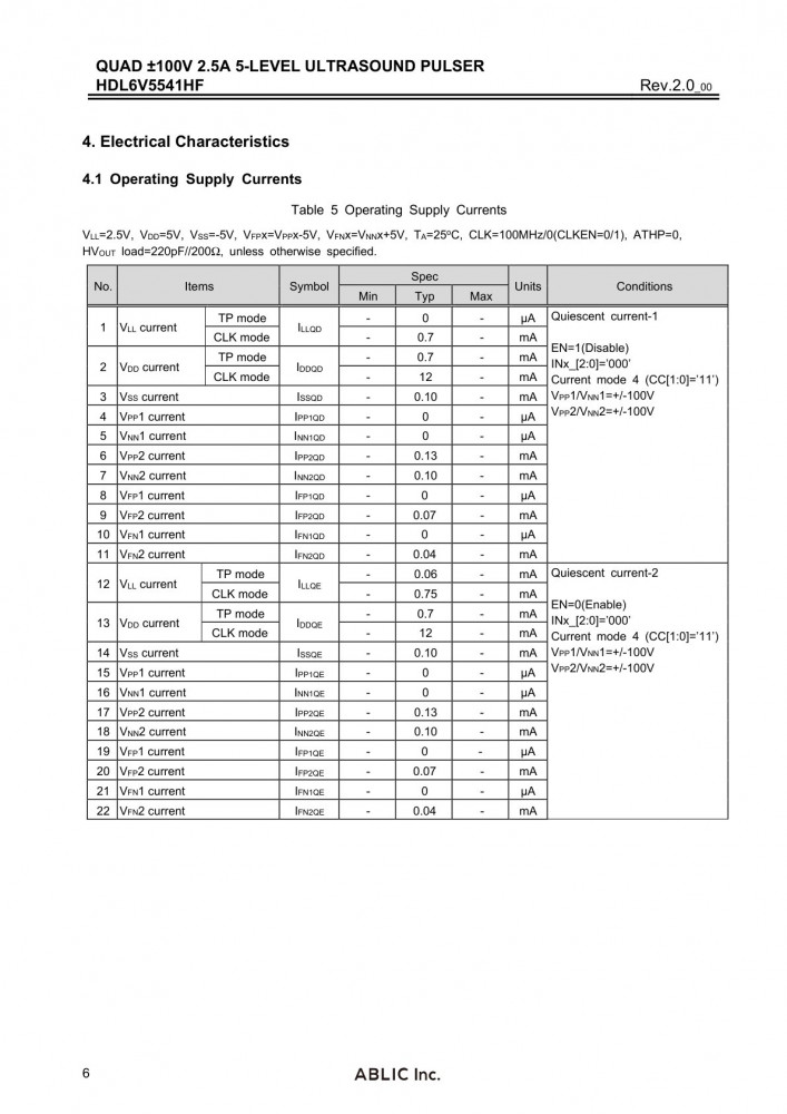 HDL6V5541HF datasheet page 6
