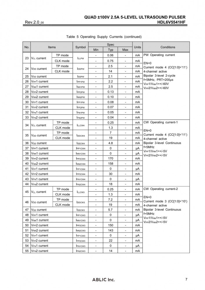 HDL6V5541HF datasheet page 7
