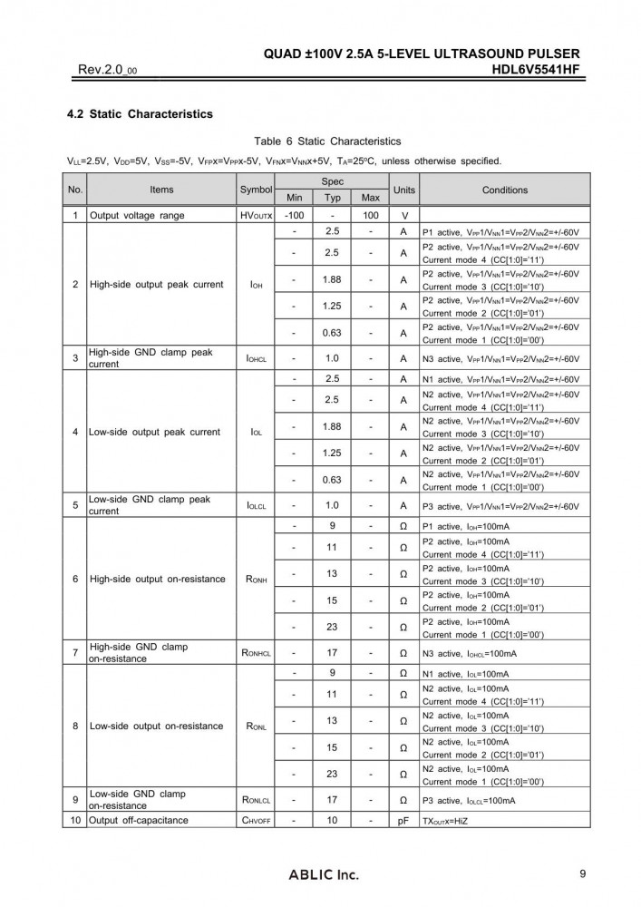HDL6V5541HF datasheet page 9