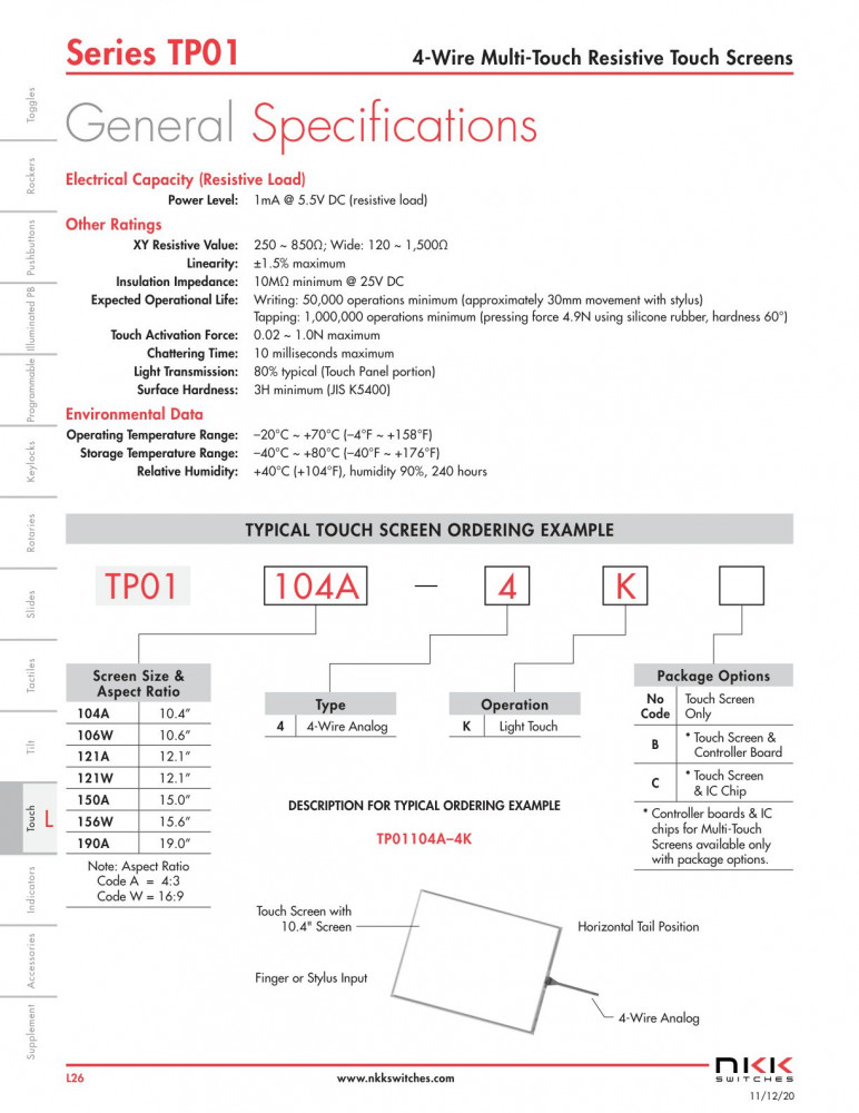 NKK touch panel document page 1