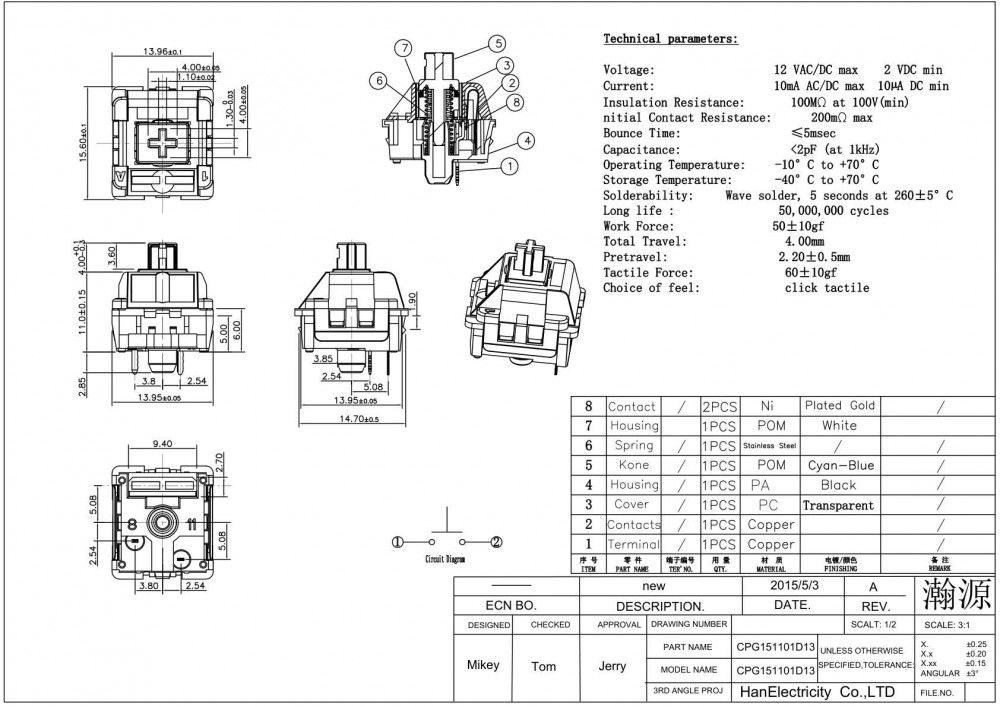 CPG151101D13 datasheet page 8