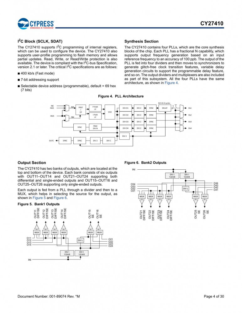 CY27410 technical document page 5