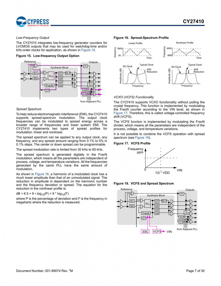 CY27410 technical document page 8
